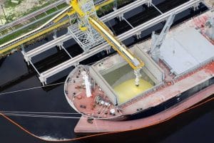 Ship Loader Capable of Reliably Handling Sulfur Prill at High Capacities