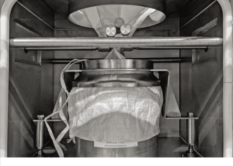 Bulk Bag Discharge Station Feed Tube & Outlet Spout Clamp