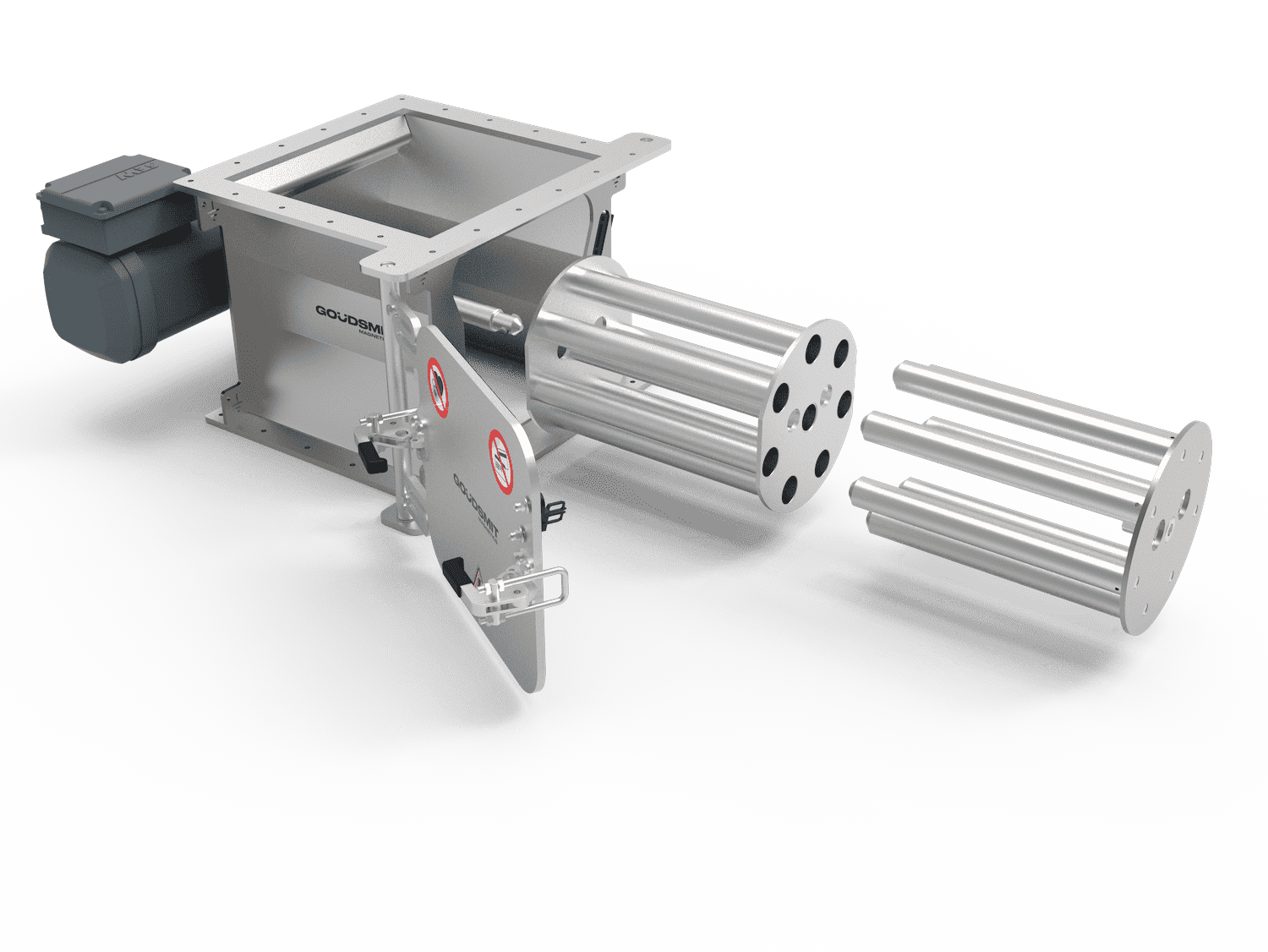 Goudsmit Develops 10,000 Gauss Rotary Magnet Separator