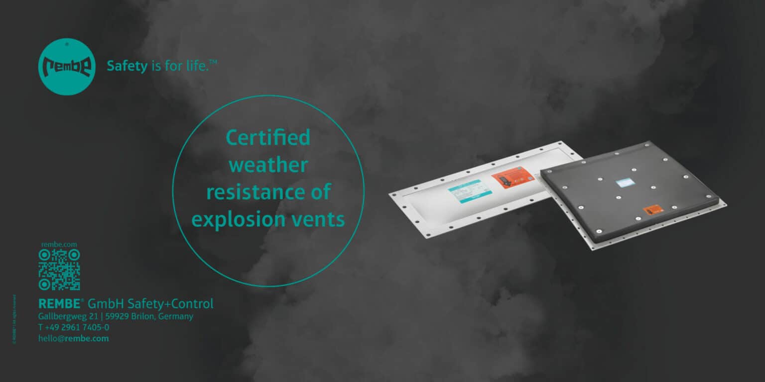 Explosion Vents Protect Materials from Environmental Influences