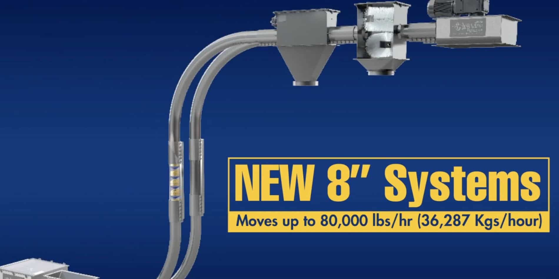 Cablevey® Conveyors - 8 inch System • BulkInside