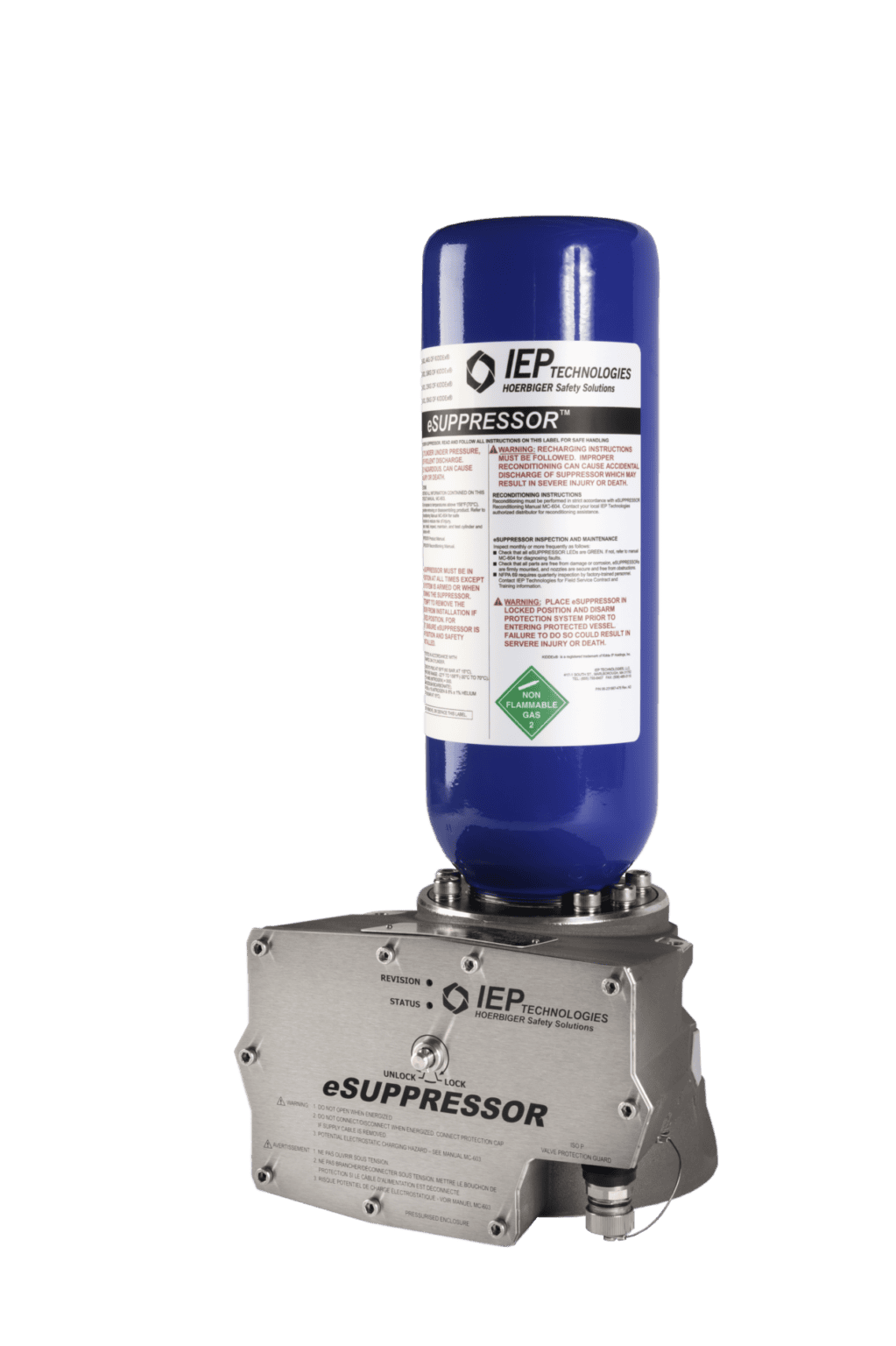 Extinguisher Used for Explosion Suppression & Isolation Systems