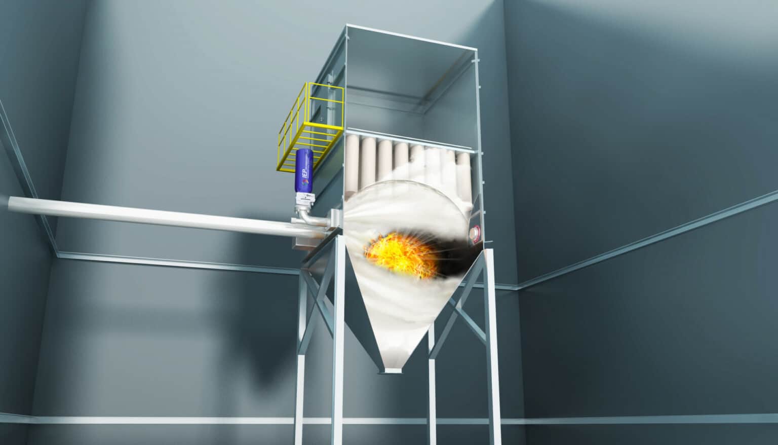 Extinguisher Used for Explosion Suppression & Isolation Systems