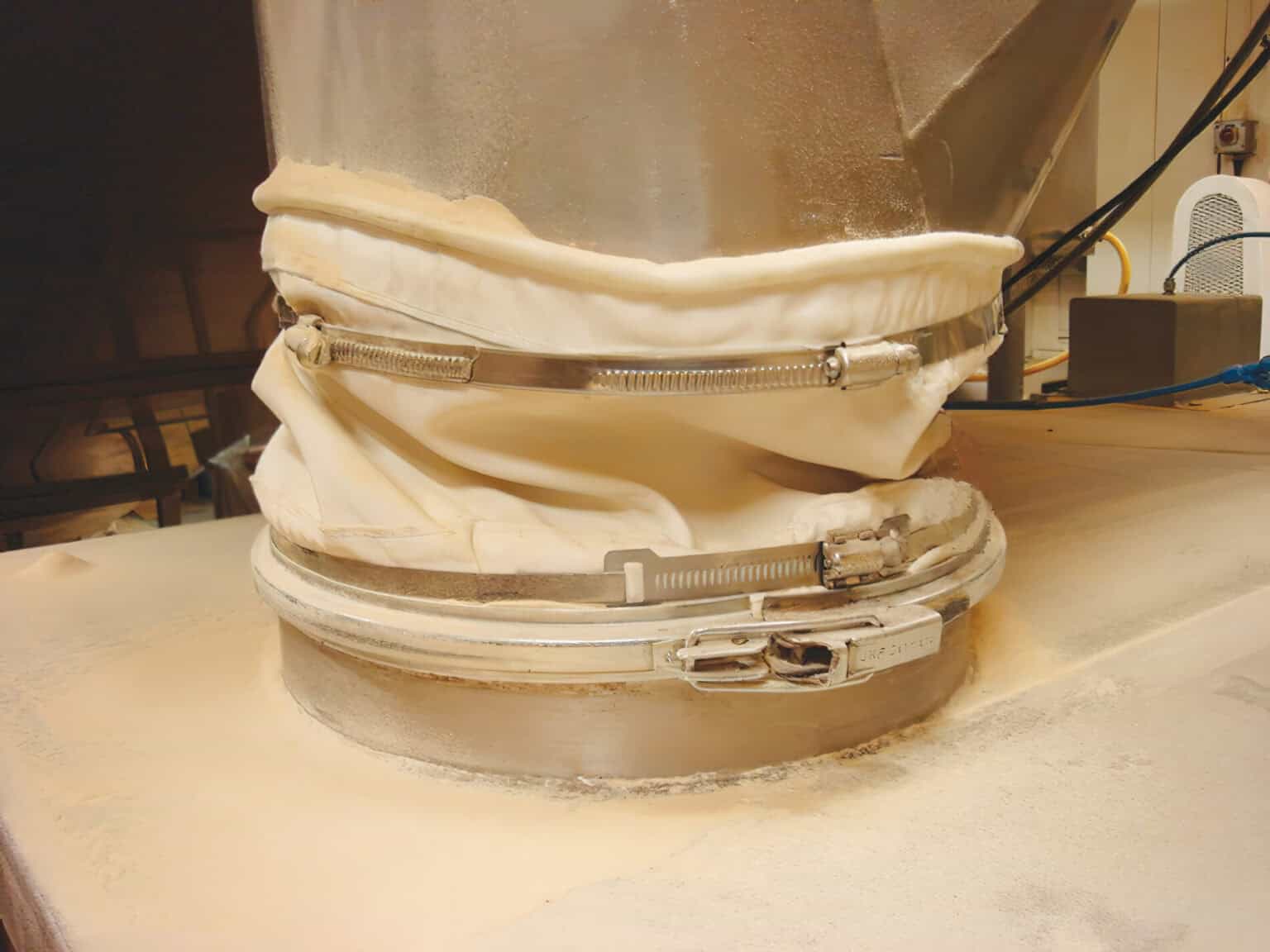 Stop Powder Leaking from Flexible Connectors